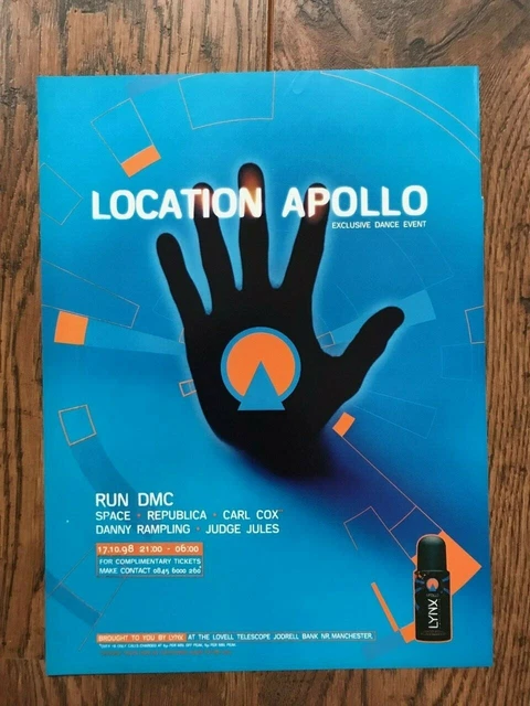 RARE VINTAGE RETRO Original 90's UK Magazine 1998 Advert Ad LYNX Apollo ...