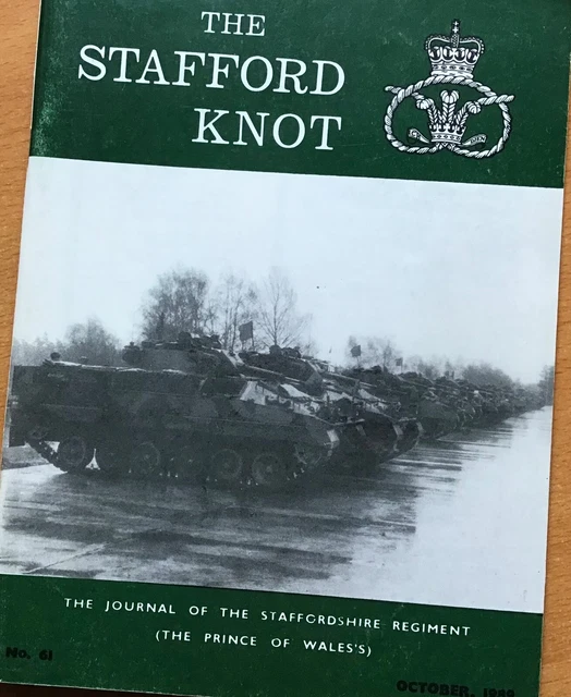 BRITISH ARMY STAFFORDSHIRE Regiment Journal: The Stafford Knot, October ...