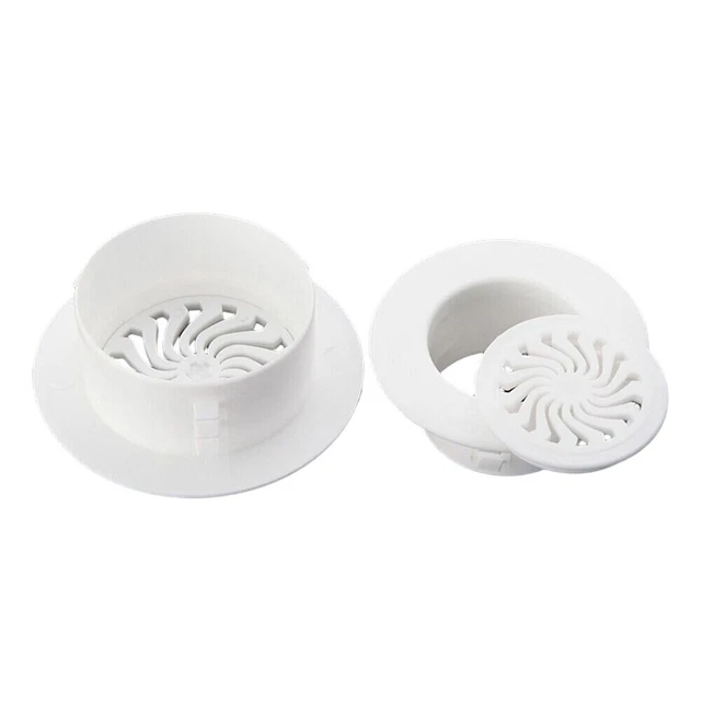WHITE RADIATOR PIPE Cover Plastic PP Collar Rosette Rose 40mm/50mm/60mm ...