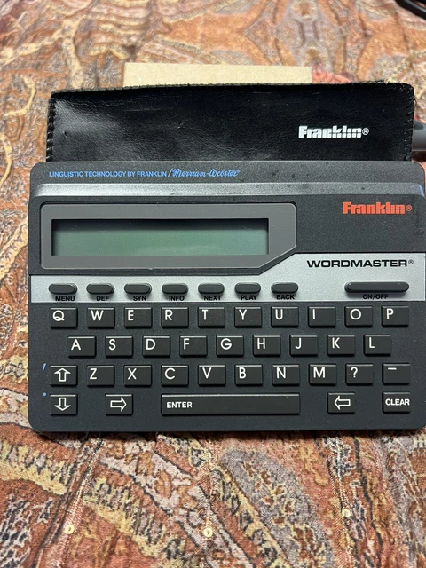 FRANKLIN WORDMASTER DELUXE WM-1055A Merriam-Webster Electronic ...