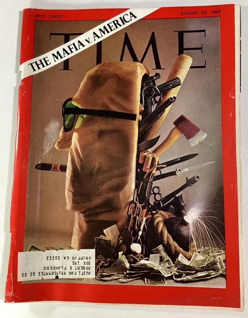 TIME MAGAZINE 1969 Rare Ads Mafia NASA Astronauts Helter Skelter Czech ...