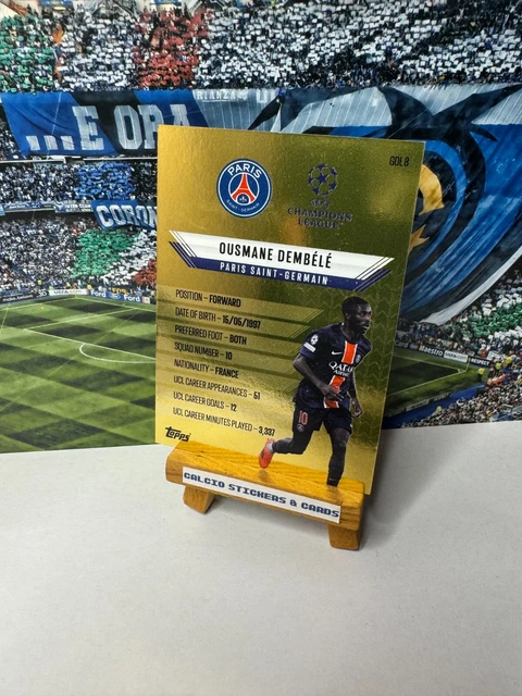 TOPPS MATCH ATTAX EXTRA 2024/25 2025 Ousmane Dembele PSG Gold Edge ...