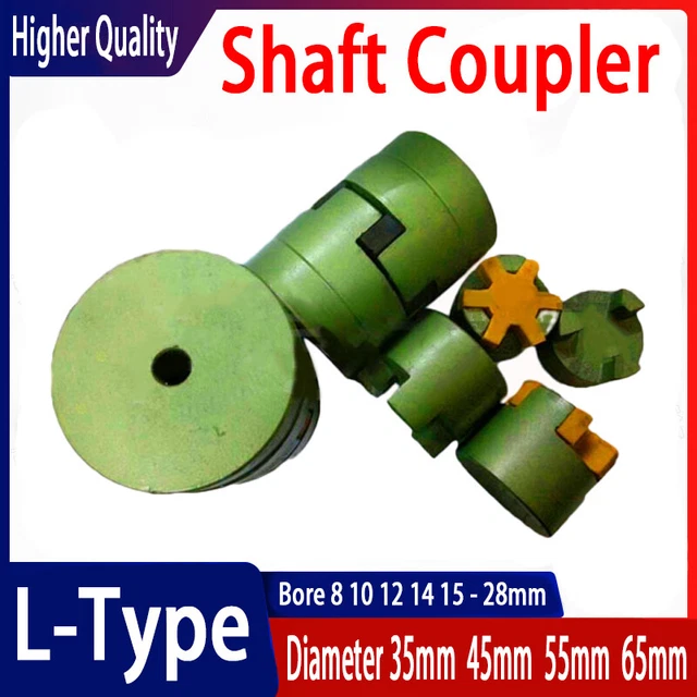 L-TYPE CNC SHAFT Coupler Flexible Plum Spider Jaw Coupling Stepper ...