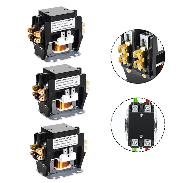 EFFICIENT COOLING WITH 2 Pole HVAC Motor Contactor for Air Conditioning ...
