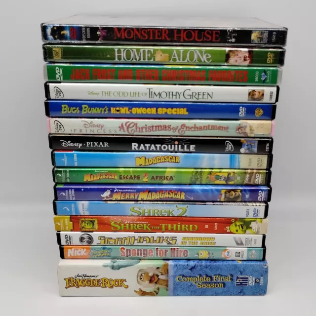 DISNEY PIXAR DREAMWORKS Animated Blu-ray Lot Of 12 Movies Monsters ...