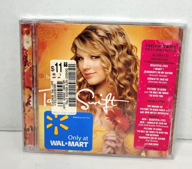 TAYLOR SWIFT BEAUTIFUL Eyes Cd Walmart Brand New Sealed Rare Big ...