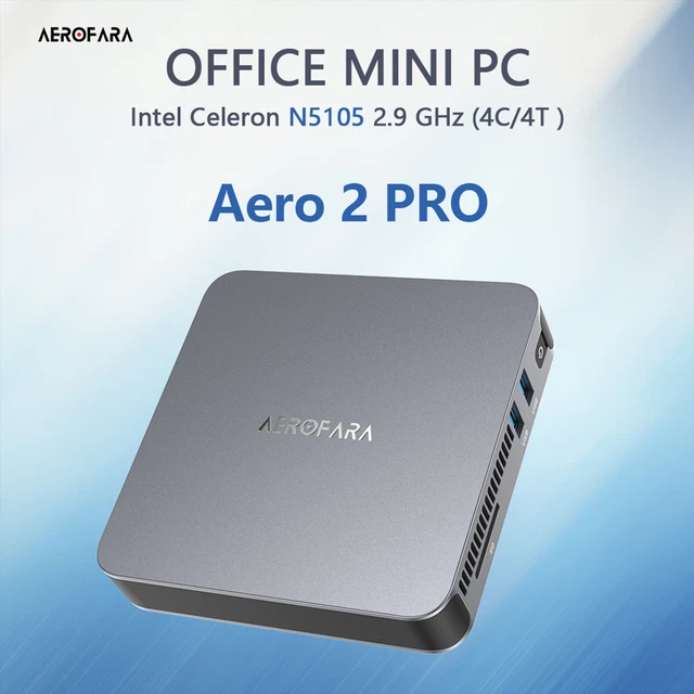 WINDOWS 11 PRO Intel Celeron N5105 Mini PC 8GB RAM 256GB SSD Desktop ...