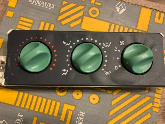 CONSOLE / COMMANDE chauffage RENAULT TWINGO 1 VERT CORIANDRE 2 vitesses ...