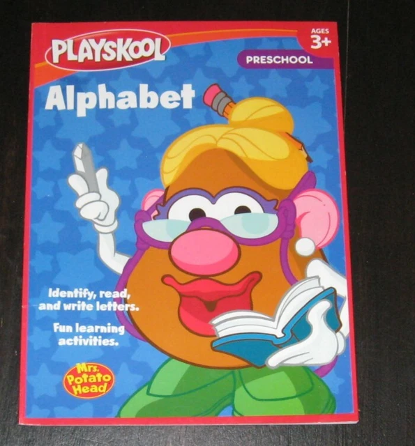 PLAYSKOOL AGES 3+ Mrs. POTATO HEAD Alphabet BOOK Identify read write ...