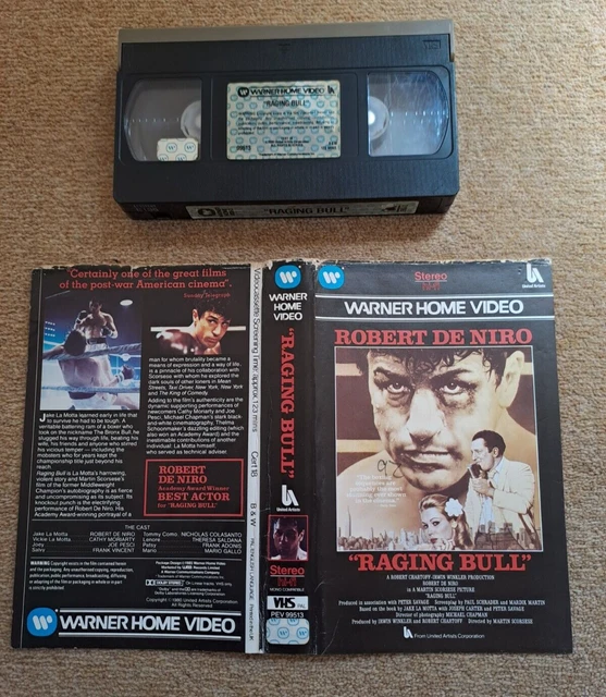 RAGING BULL - Pre-Cert - Vhs Video - Warner. EUR 5,83 - PicClick IT