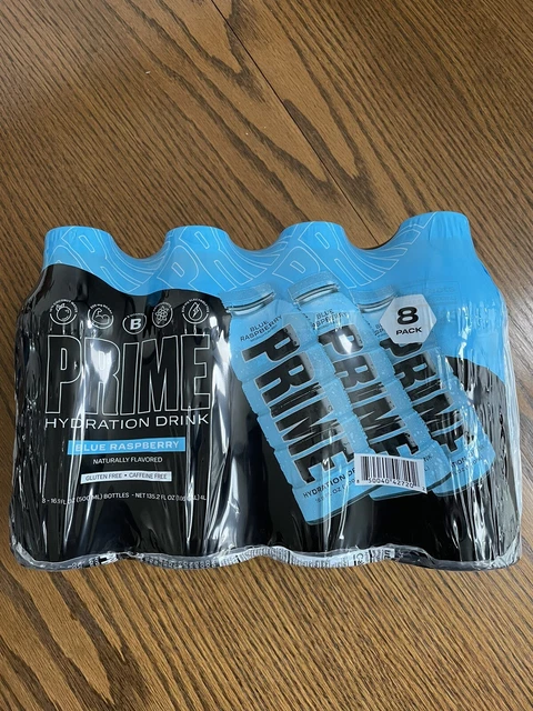 PRIME HYDRATION DRINK Blue Raspberry Flavor 16.9 Fl Oz 8 Pack $20.00 ...