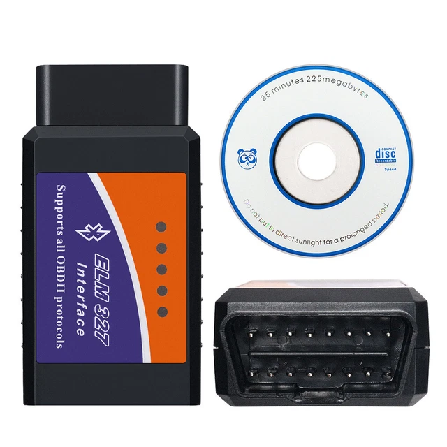 BLUETOOTH OBD2 OBDII Car Diagnostic Scanner Auto Fault Code Reader Tool ...