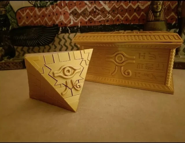 YU-GI-OH MILLENNIUM PUZZLE + Aufbewahrungsbox/Gaming/Dekoration/Puzzle ...