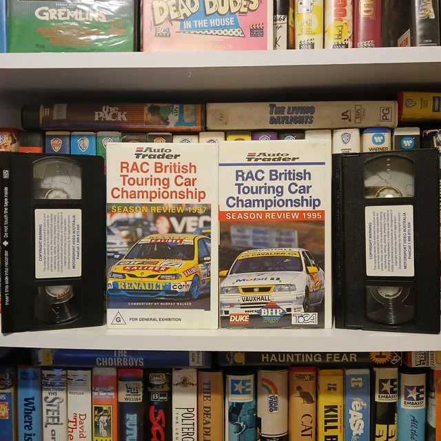 RAC BRITISH TOURING Car Championship 1997 1995- 2X Vhs- Murray Walker ...