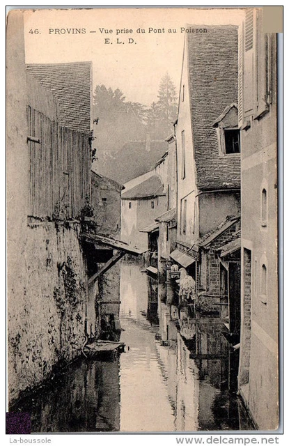 77 PROVINS ---- vue prise du pont au poisson EUR 4,00 - PicClick FR