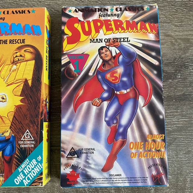 SUPERMAN VHS VIDEOS Collector Series Man of Steel (VHS, 1990) 50th ...