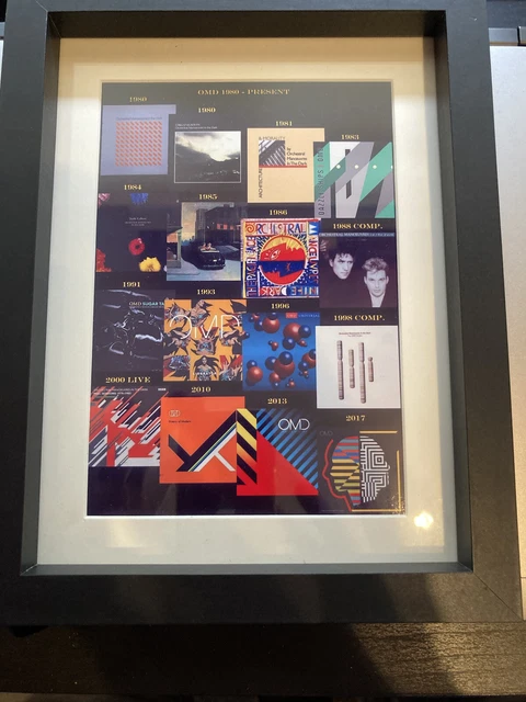 OMD ORCHESTRAL MANOEUVRES in the Dark Album Covers Framed Souvenir Gift ...