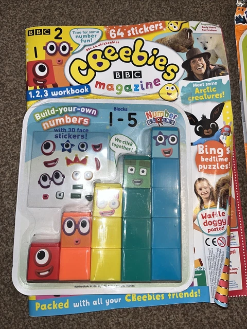 PACCHETTO NUMBERBLOCKS CBEEBIES Matematica Block Magazine 1-10 figure ...