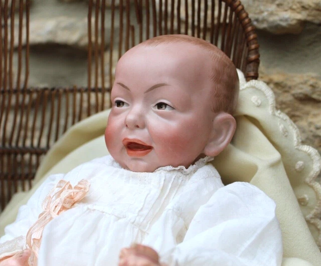 ANTIQUE KAMMER & Reinhardt very rare bisque brown-eyed Kaiser toddler ...