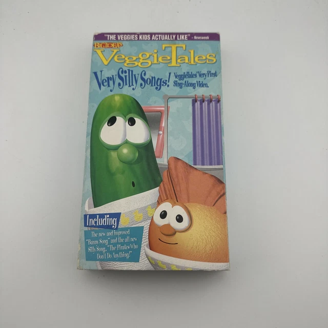 VEGGIETALES VERY SILLY Songs Sing Along VHS Video Tape Kids Christian ...