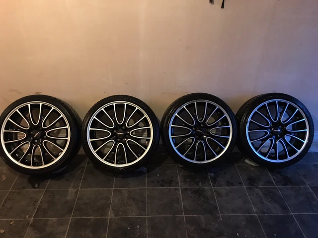 GENUINE MINI COOPER S JCW R113 18 Alloy Wheels + Good Tyres R50 R53 R56 ...
