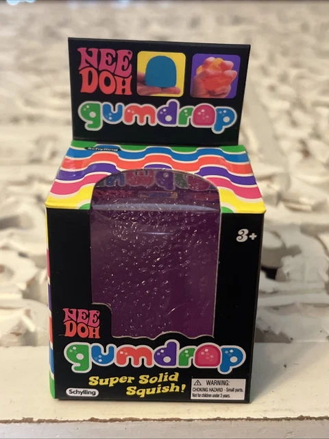 NEEDOH GUM DROP PURPLE Squishy Toy Nee Doh Stress Ball Authentic ...