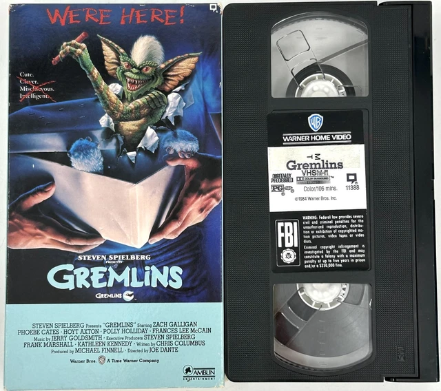 GREMLINS (VHS, 1984) Original Release - Steven Spielberg - Tested ...