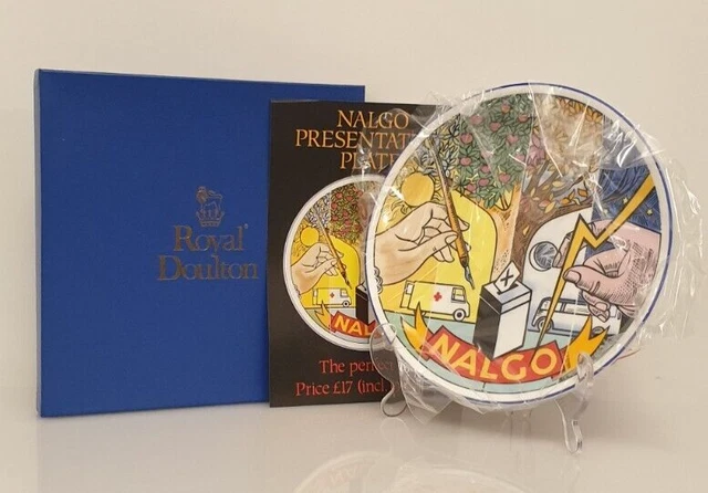 RARE ROYAL DOULTON Nalgo Large 8" Presentation Plate By Ken Sprague ...