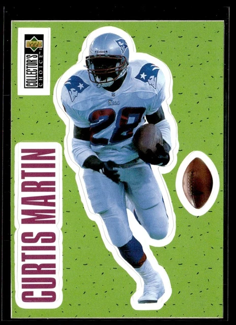 1996 COLLECTOR'S CHOICE Stick-Ums Curtis Martin New England Patriots # ...