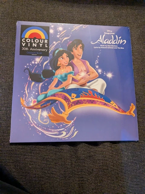 DISNEY SONGS FROM Aladdin 30th Anniversary Ocean Blue Vinyl LP RARE ...