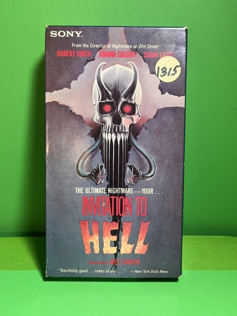 INVITATION TO HELL VHS Sony 1984 Rare VHS Horror Wes Craven HTF Horror ...