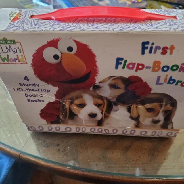 ELMO FROM SESAME Street World First Flap Book Library 2008 Set Of 4 ...