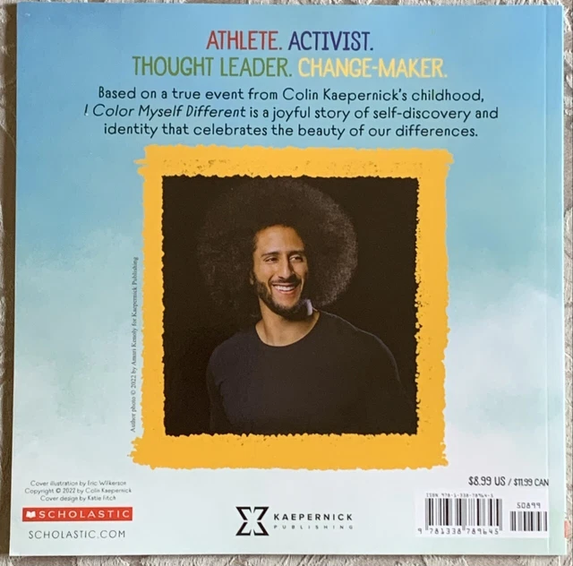 I COLOR MYSELF Different par Colin Kaepernick - Livre de poche **NEUF ...