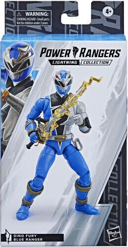 WB HASBRO COLLECTIBLES-POWER Rangers Rayo Collection-Dino Furia Azul ...