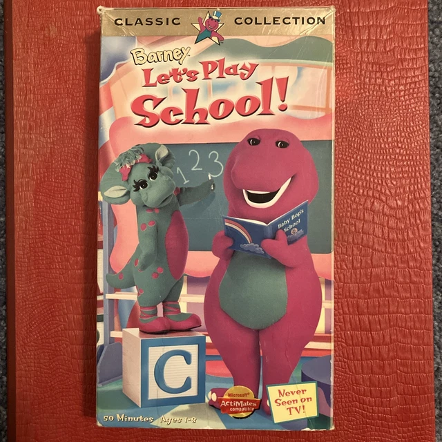 BARNEY - LETS Play School (VHS, 1999) Classic Collection Never Seen On ...