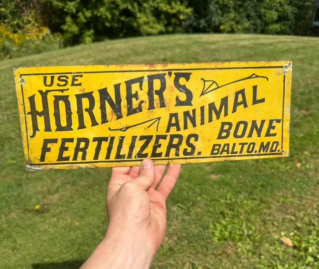 RARE ANTIQUE 1890S Horner's Animal Bone Fertilizers Farm Dairy ...