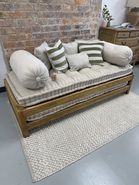 LOAF DAY BED Sofa Bed Guest Bed French Mattress Bolsters And Cushions ...