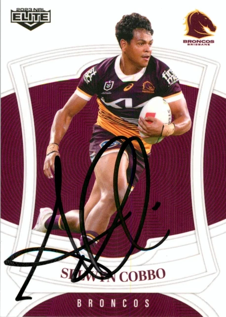 SIGNED 2023 BRISBANE Broncos NRL TLA Elite Card - Selwyn Cobbo $14.99 ...