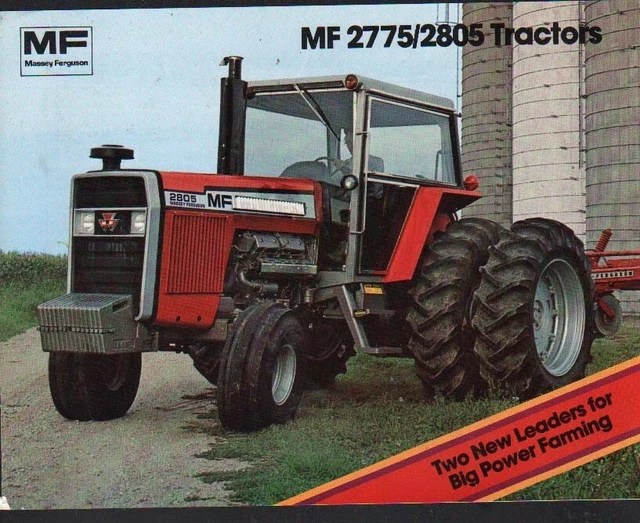 MASSEY FERGUSON MF 2775 and 2805 Tractors Brochure Leaflet £16.00 ...