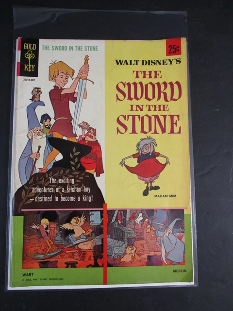 GOLD KEY 1963 Walt Disney's The Sword In The Stone Comic Book $36.95 ...