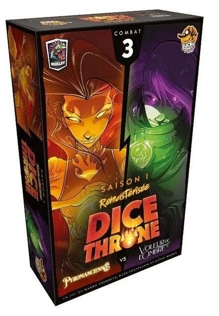 JEUX DE SOCIÉTÉ - Dice Throne S1 - Pyromancienne VS Voleur de l’Ombre ...