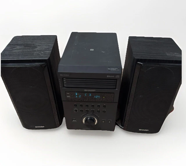 SHARP XL-BH250 MICRO Component System 5 Disc CD Changer Radio Bluetooth ...