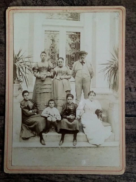 ANCIENNE GRANDE PHOTO Famille Bourgeoise Vers 1880 1900 EUR 20,00 ...