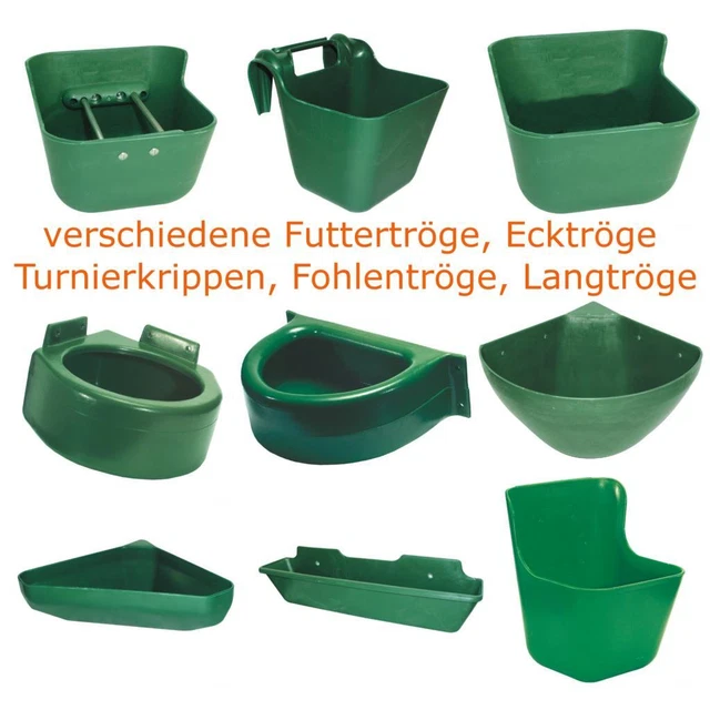 KUNSTSTOFF WANDTROG PFERDETROG Kraftfuttertrog Futtertrog Trog ...