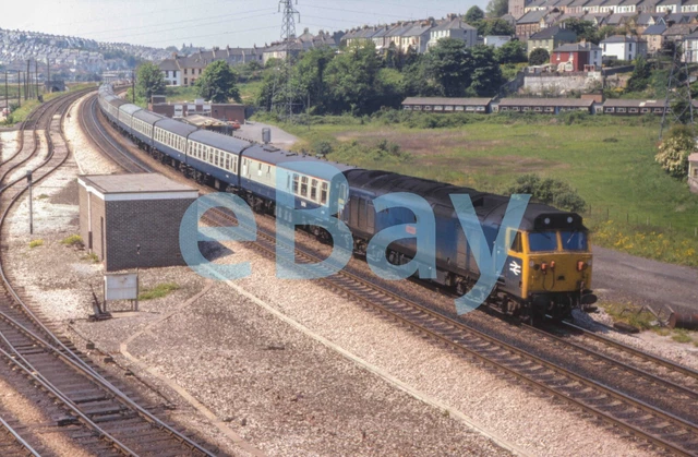 35MM RAILWAY SLIDE of Class 50 50049 @ Laira Junction Copyright to ...