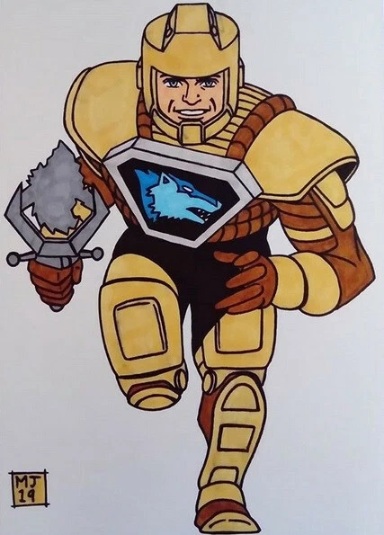 ILLUSTRATION DE DESSIN animé unique originale Feryl Visionaries style ...