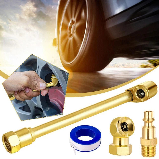 DUAL HEAD AIR Chuck Set Air Fill Kit for Tire Inflator Gauge Air ...