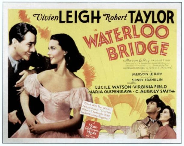 WATERLOO BRIDGE POSTER Robert Taylor Vivien Leigh Robert Taylo- 1940 ...