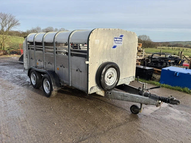 IFOR WILLIAMS TA5 10Ft X 5Ft Livestock / Calf / Tup / Pig Trailer Twin Axle Trac £2,950.00 ...