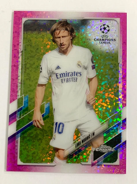 2020-21 TOPPS CHROME UCL Luka Modric Pink Mini Diamond Refractor /175 ...